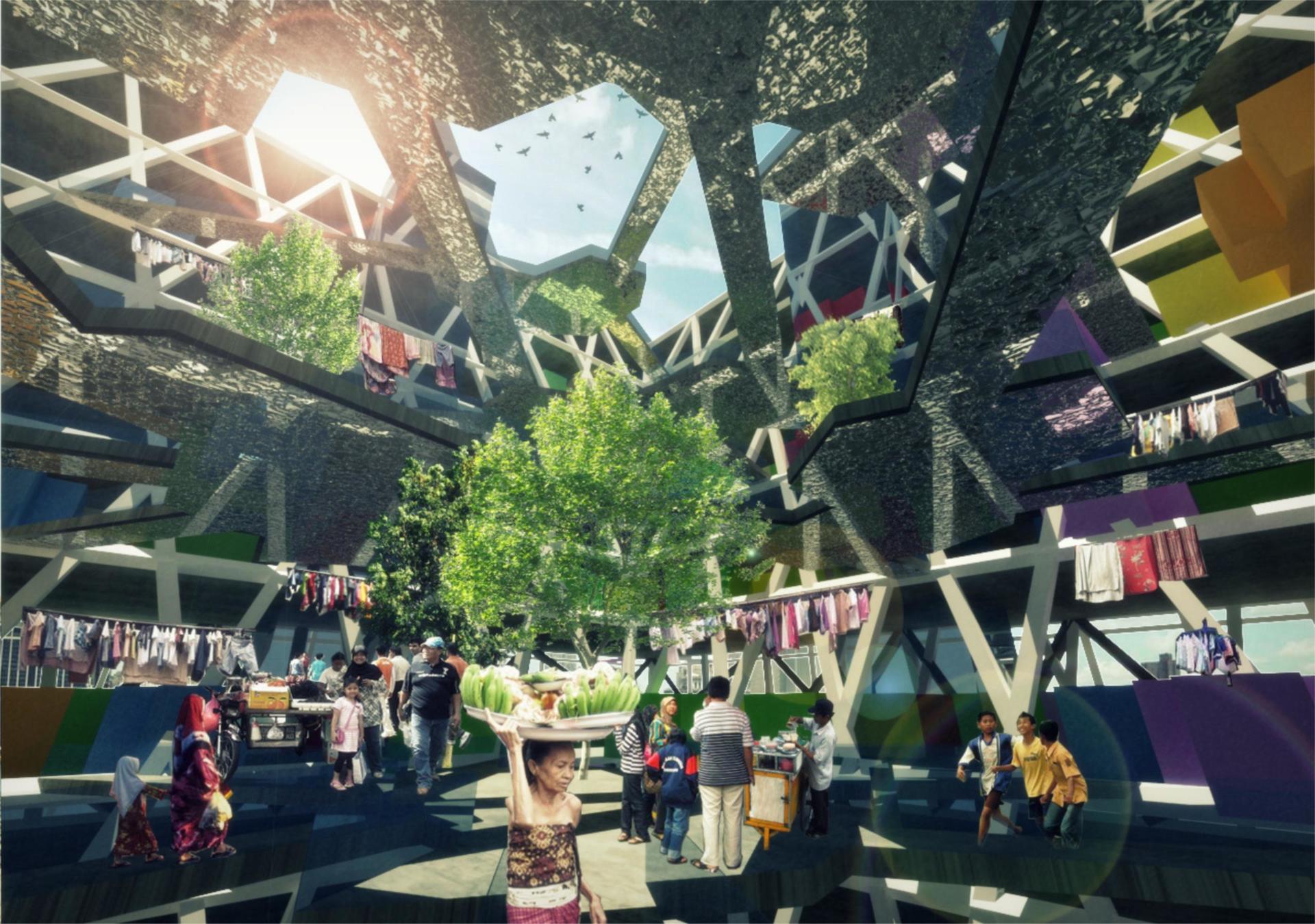 budipradono architects — inverted pyramid